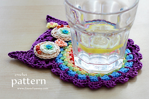 Ravelry: Crochet Owl Coaster pattern by zoom yummy