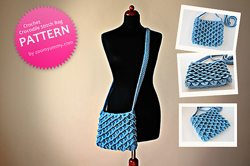 Ravelry: Crocodile Stitch Bag pattern by zoom yummy