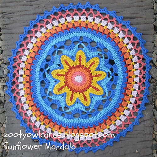 Ravelry: Sunflower Mandala pattern by zelna olivier