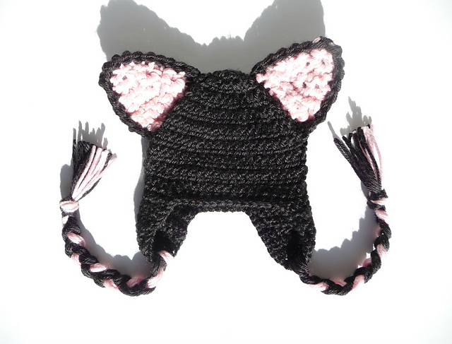 Ravelry: Cat Earflap Hat pattern by Jennifer Roy