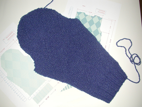 Ravelry: Fleece Diamond Pullover pattern by Carla Wolff